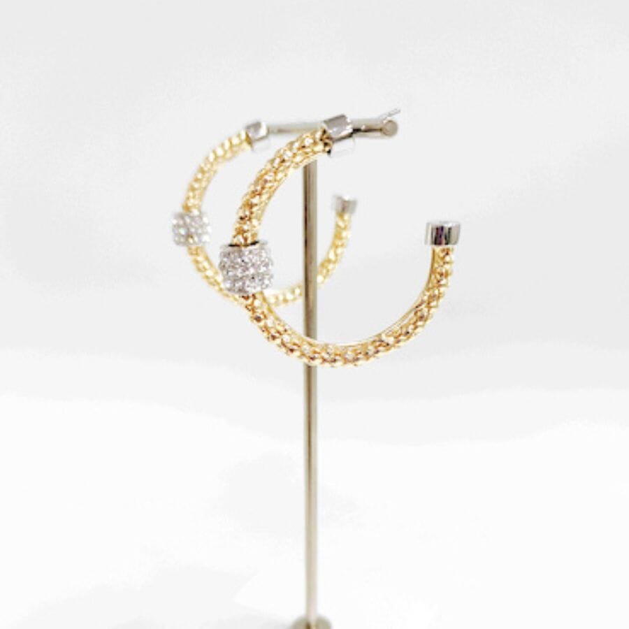Meghan Browne Pipa Gold Earrings